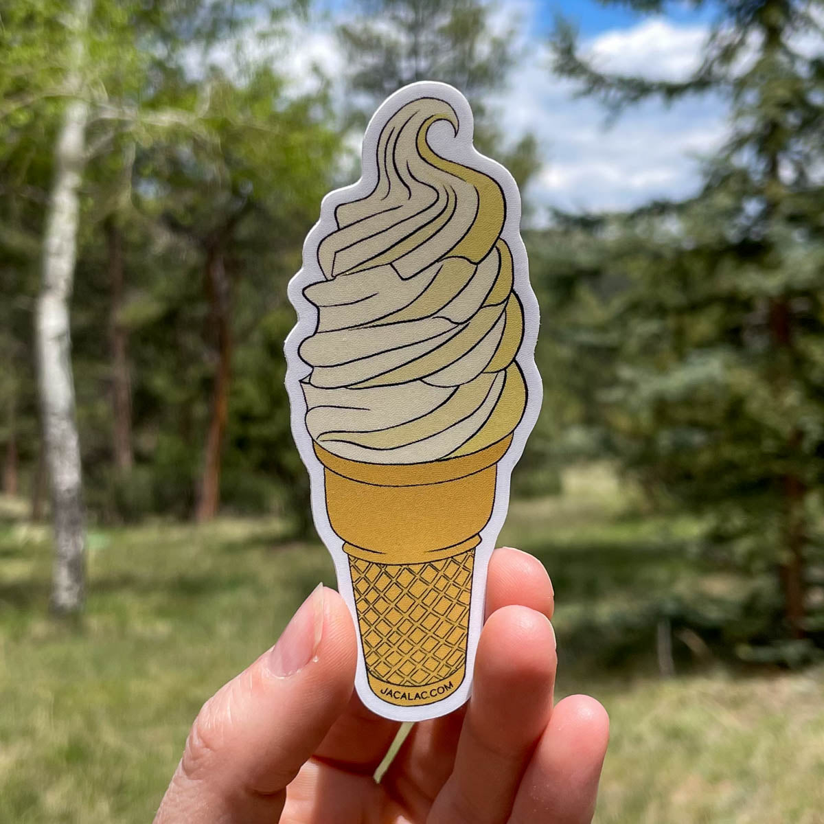 Vanilla Soft Serve Sticker – Jacalac